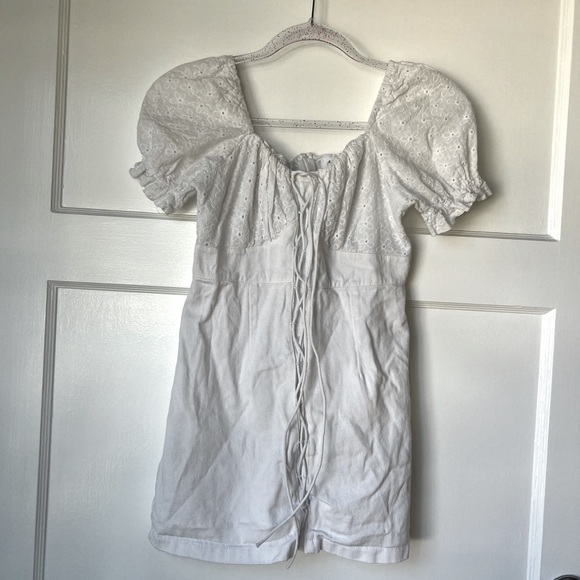 For Love And Lemons | Dresses | Pointelle And White Denim Cottage Core ...